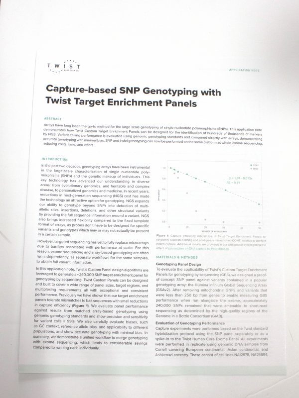 Capture-based SNP Genotyping with Twist Target Enrichment Panels (Rev 1 ...